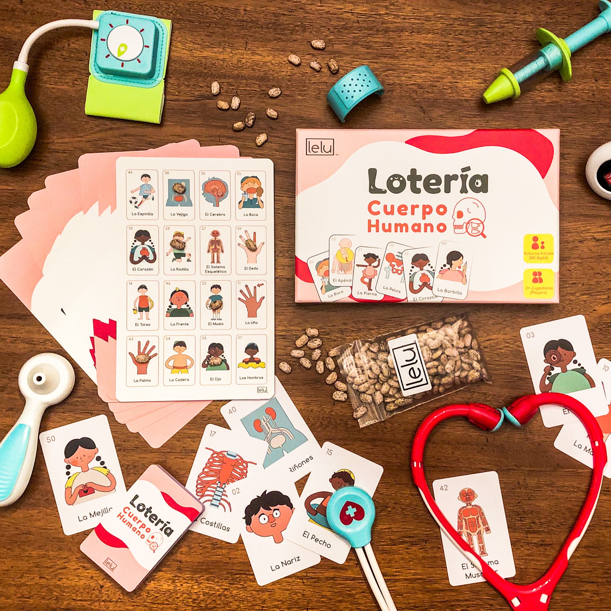 Lotería Cuerpo Humano (Human Bingo in Spanish) – Lelu