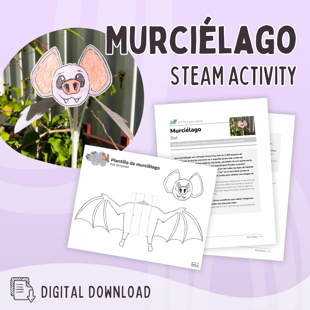 Murciélago (Bat) DIY STEAM Activity | Learn Spanish Resources for Kids ...