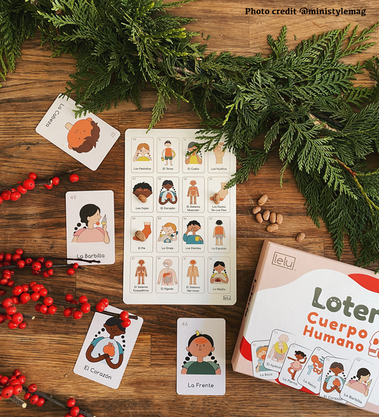 Lotería Cuerpo Humano (Human Bingo in Spanish) – Lelu